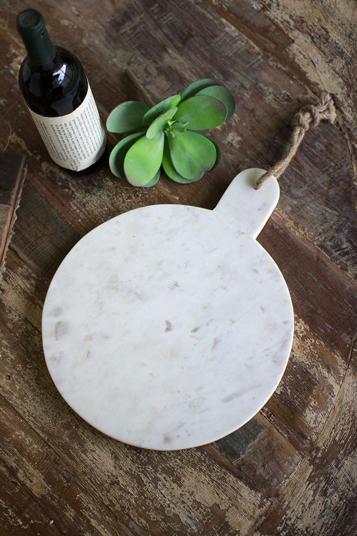 Round Marble Cutting Board, The Feathered Farmhouse – The Feathered ...